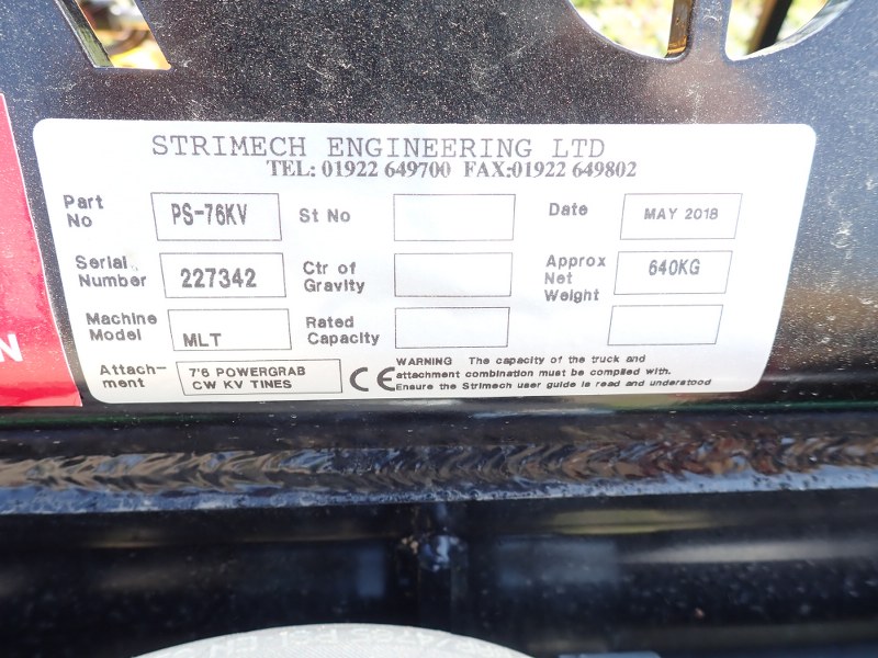 New Strimech Power Muck Grab Manitou Brackets - J Murrell Agricultural ...